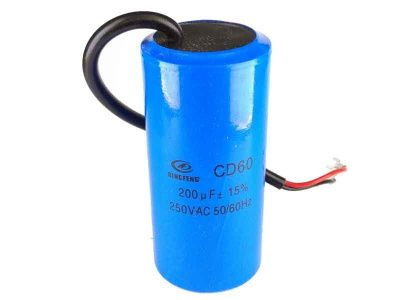 ПУСКОВОЙ конденсатор CD60,200 мкФ, 450V.AC,50/60Hz,-25 70/-20с PO ...