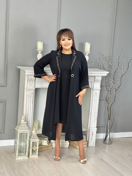 Sofico/Платье больших размеров вечернее накидка/Камни, Женский ...