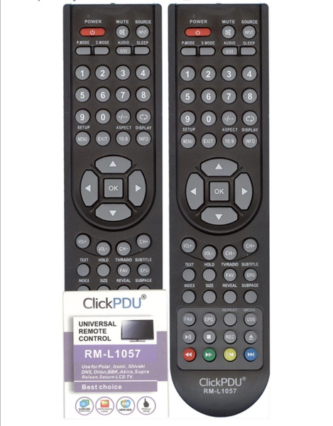 Пульт ДУ HUAYU POLAR /полар /IZUMI /SHIVAKI /DNS /ORION /BBK /AKIRA /SUPRA /ROLSEN /SATURN ...