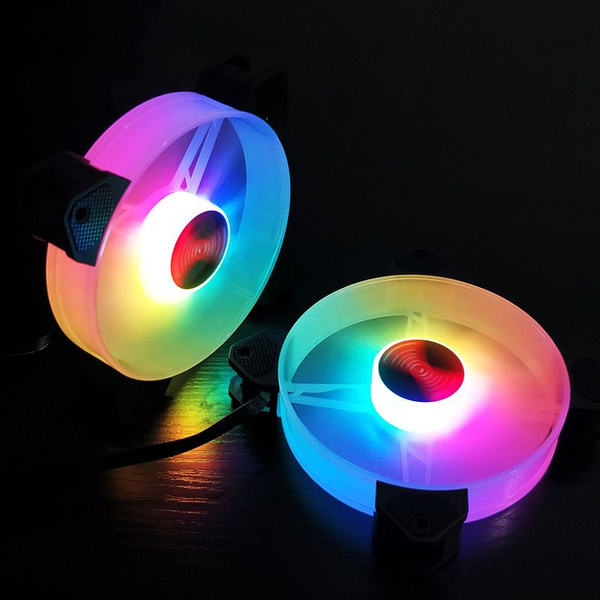 Вентилятор Cool Moon (кулер) с RGB подсветкой, подходит для корпуса ПК ...