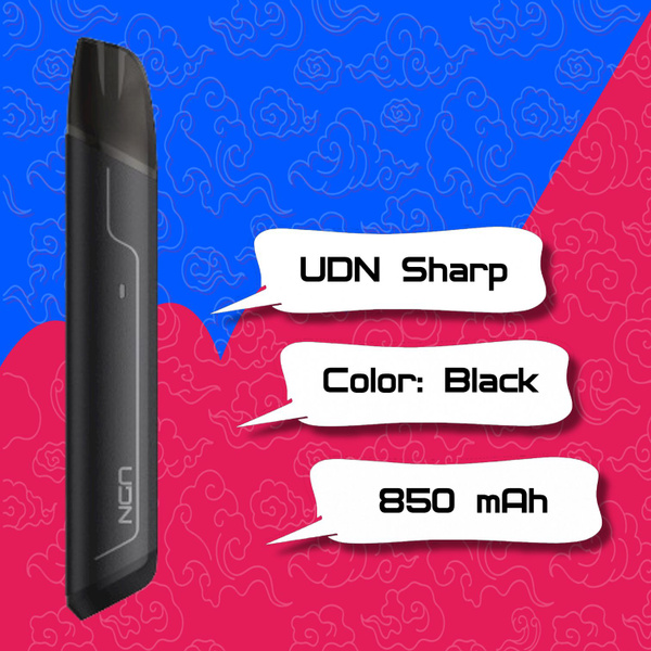 Набор UDN Sharp 850 mAh Pod Kit, black, 1 шт., без жидкости - купить с ...
