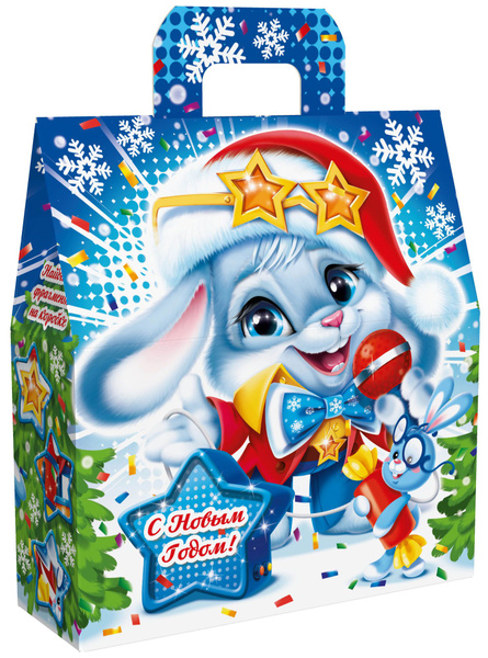 Сладкий новогодний подарок конфеты без глютена Кролик Лютик, Италия ...