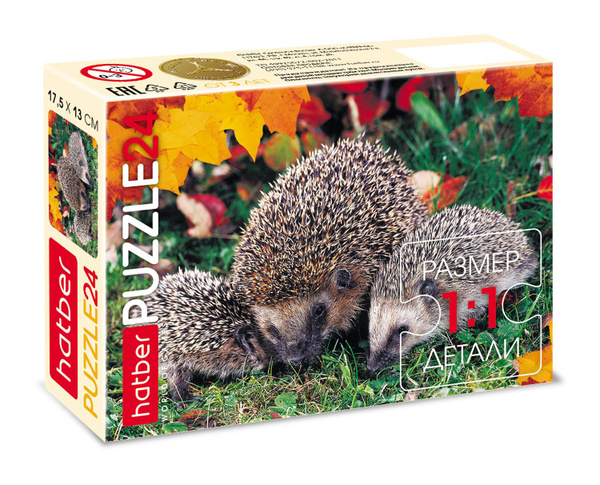 Пазлы Hatber 24 элемента А5ф 175х130мм -Лесные жители- купить на OZON по низкой цене (800463529)