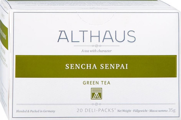 Зеленый чай Althaus Sencha Senpai в пакетиках, 20 шт купить на OZON по ...