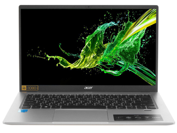 Ноутбук Acer Swift 1 SF114-34-P1QJ (NX.A76ER.004), серебристый купить ...