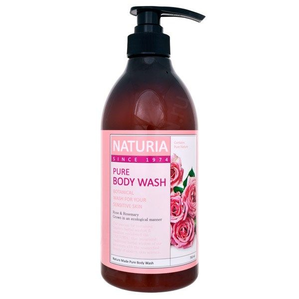 NATURIA Благоухающий гель для душа РОЗА и РОЗМАРИН Pure Body Wash Rose ...