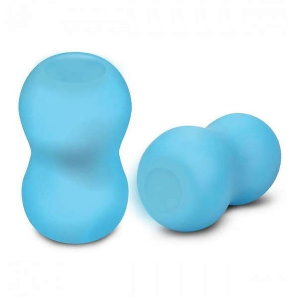 Zolo Голубой двусторонний мастурбатор MINI DOUBLE BUBBLE 8 см - купить ...