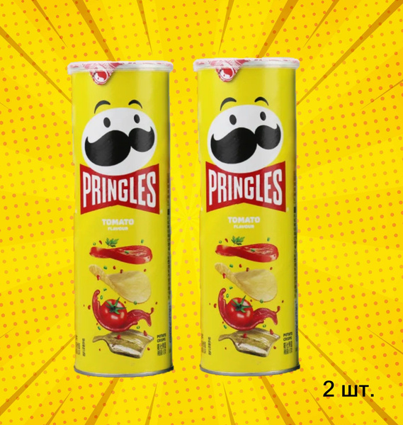 Чипсы Pringles Tomato Flavour 100г, 2 шт. - купить с доставкой по ...