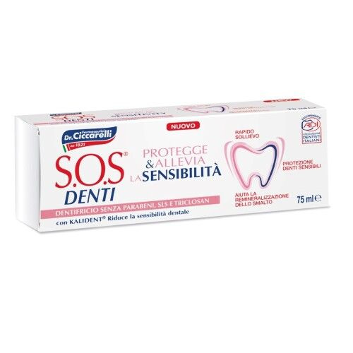 S.O.S Denti Зубная паста для чувствительных зубов Sensitivy, 75 мл ...