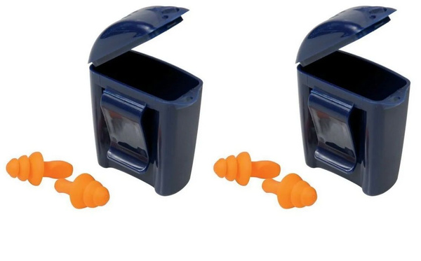 Беруши 3M 1261 многоразовые в индивидуальной упаковке, два контейнера ...