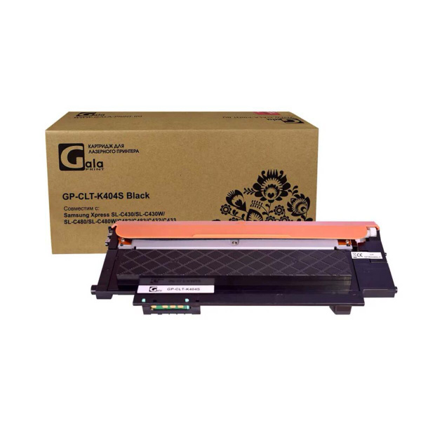 Расходник для печати GalaPrint GP_CLT-K404S_BK, черный купить по низкой ...