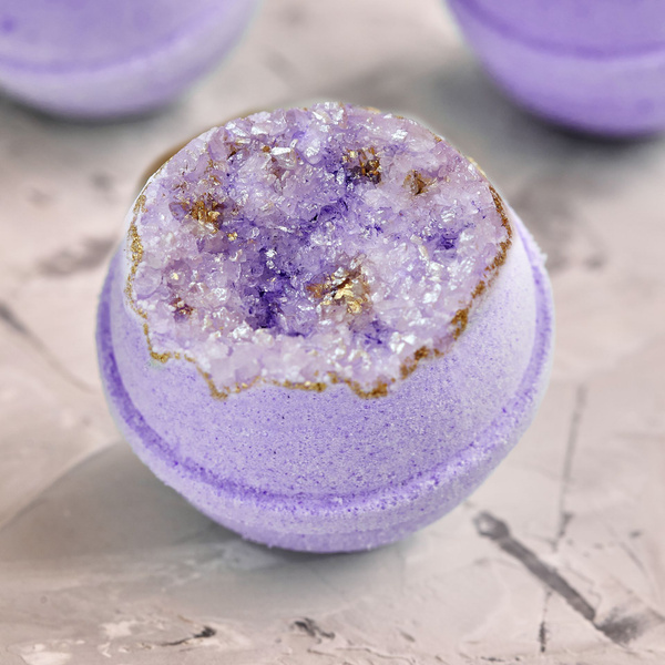 Большая бомбочка для ванны CORALAB Stone Collection Amethyst 7 см 200 ...