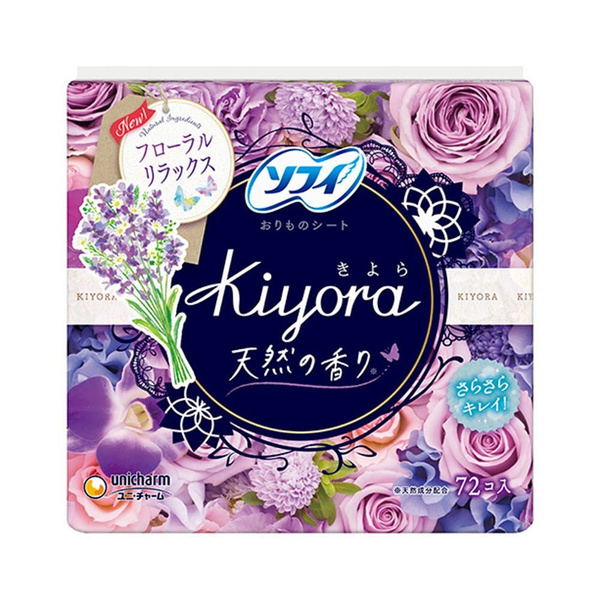 UNICHARM Гигиенические прокладки для женщин ежедневные Natural Relax Sofy Kiyora Fresh 14см 72шт ...