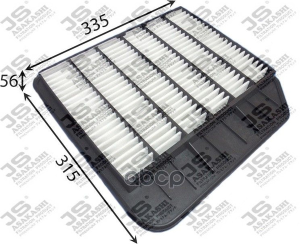 Фильтр воздушный JS Asakashi A0490_JSAsakashi - купить по выгодным ...