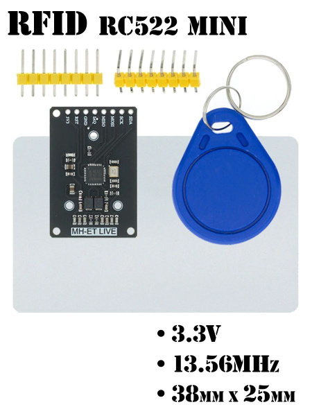 Rfid модуль Arduino Rc522 Mini с картой и брелоком купить с доставкой по выгодным ценам в