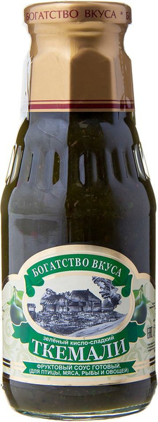 Соус Богатство Вкуса Ткемали зеленый кисло-сладкий 310г - купить с ...