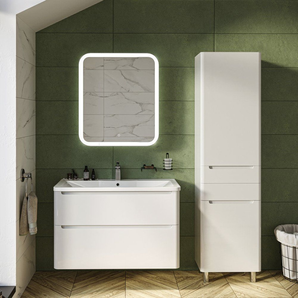 Мебель для ванной комнаты STWORKI Монтре 100 белая купить на OZON по низкой цене (1178923658)