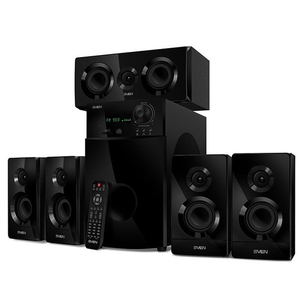 Колонки SVEN HT-210 Black 50W+5x15W Bluetooth (SV-014124) - купить с ...