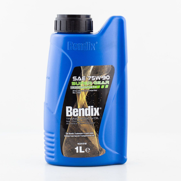 BENDIX Масло трансмиссионное 1л. синтетика BENDIX SUPER GEAR 75W-90 API ...
