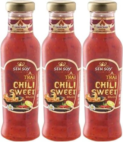 Соус Sen Soy Premium Chili Sweet сладкий, комплект: 3 упаковки по 320 г ...