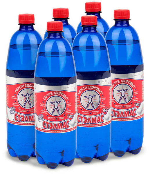 Вода минеральная лечебная STELMAS Mg+ (Стэлмас) 1л х 6шт - купить с ...