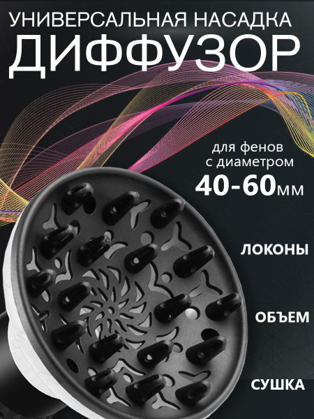 Диффузор универсальная насадка для фена - купить с доставкой по ...