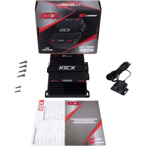 Автомобильный усилитель 1 канал KICX ST 1.1500DF - купить с доставкой по выгодным ценам в ...