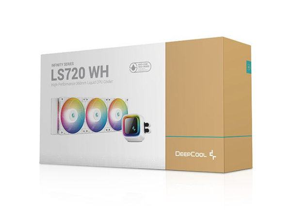 Система водяного охлаждения для ПК Deepcool 360RGB LS720 WH , Белый ...