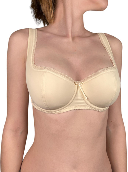 Бюстгальтер Женский Anfen балконет, размер 80E бежевый Вечерний/праздничный Китай Крючки ...