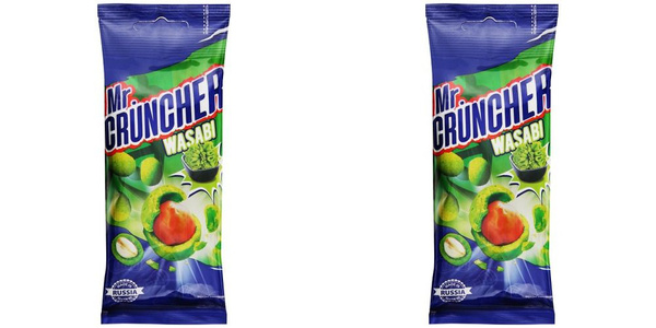 Mr. Cruncher Арахис в хрустящей корочке васаби, 60 г, 2 уп - купить с ...