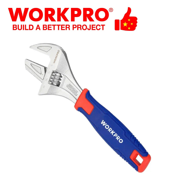 Ключ разводной-сантехнический 200мм 2 в 1 WORKPRO, Китай купить на OZON по низкой цене (981951554)