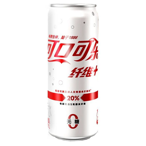 Газированный напиток Coca-Cola Fiber (0 калорий) (Китай), 330 мл ...
