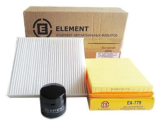 Комплект фильтров EOAC122 (масл.+возд.+салон.) Volkswagen Polo V, SKODA ...