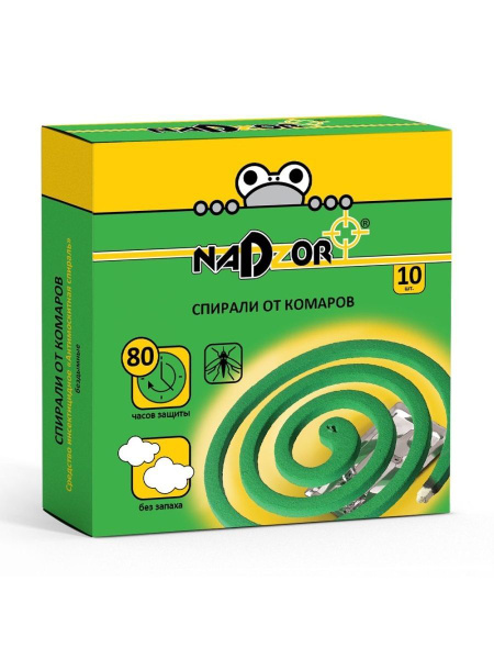 Спирали от комаров, Nadzor, (зеленые) - купить с доставкой по выгодным ...