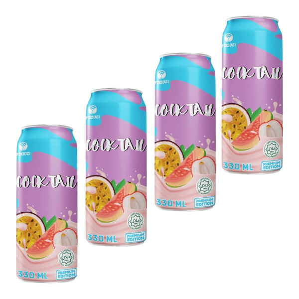 Сокосодержащий напиток мультифруктовый Foodzi, 330 мл х 4 шт - купить с доставкой по выгодным ...