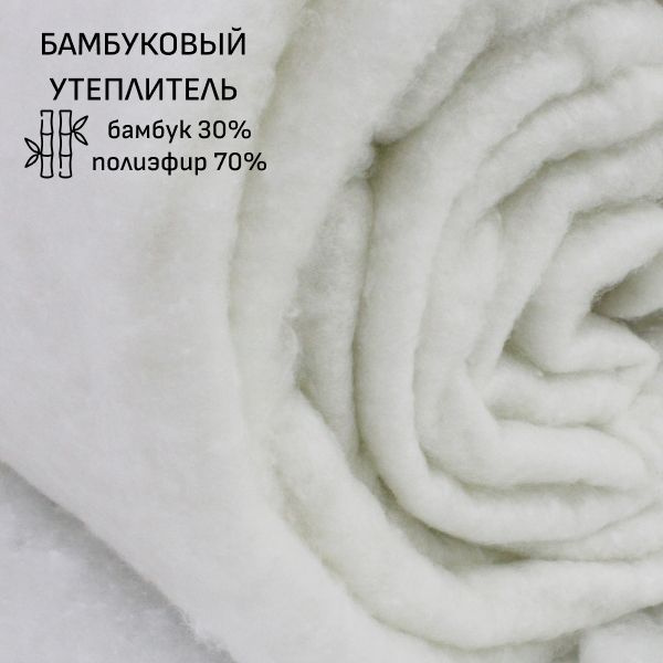 Утеплитель(1 м) Бамбуковое термополотно, бамбук-30%, полиэфирные ...