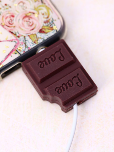 Защита для зарядки и провода / протектор от излома, перегиба Chocolate ...