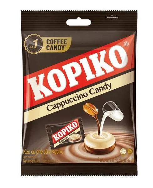 KOPIKO Кофейные леденцы Cappuccino Candy, 108 г - купить с доставкой по ...