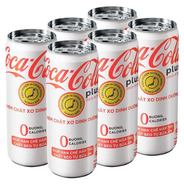 Газированный напиток Coca-Cola Plus (0 калорий) (Вьетнам), 330 мл (6 шт ...