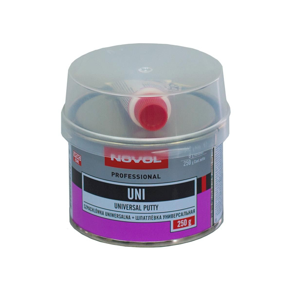 Шпатлевка универсальная автомобильная новол Novol Uni Universal Putty 0,25 кг. с отвердителем ...