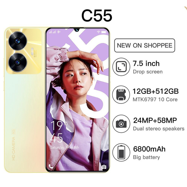 Смартфон MAIMEITE 2023 Новый 5G - C55 разблокирует два SIM - телефона по всему миру - купить по ...