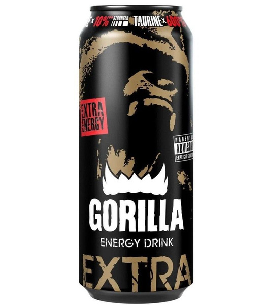 Энергетический напиток Gorilla EXTRA Горилла Экстра 12 шт х 0,45 л купить на OZON по низкой цене ...