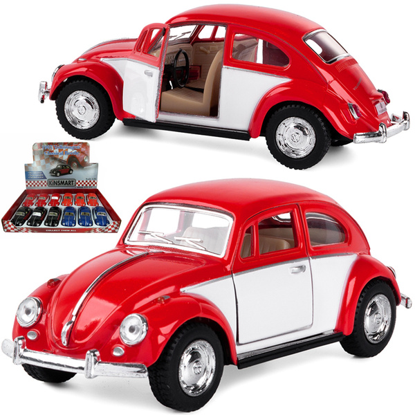 Металлическая машинка игрушка 1:32 1967 Volkswagen Classical Beetle (Color Door) инерционная ...