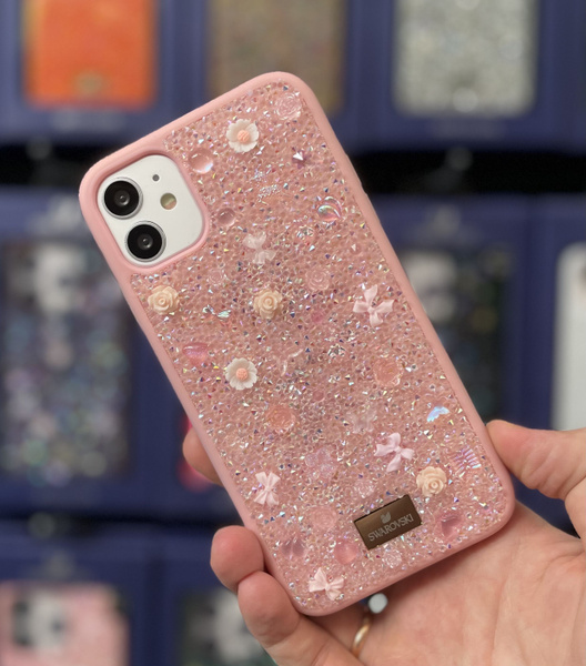 Чехол Swarovski Crystals для iPhone 11 светло-розовый - купить с ...