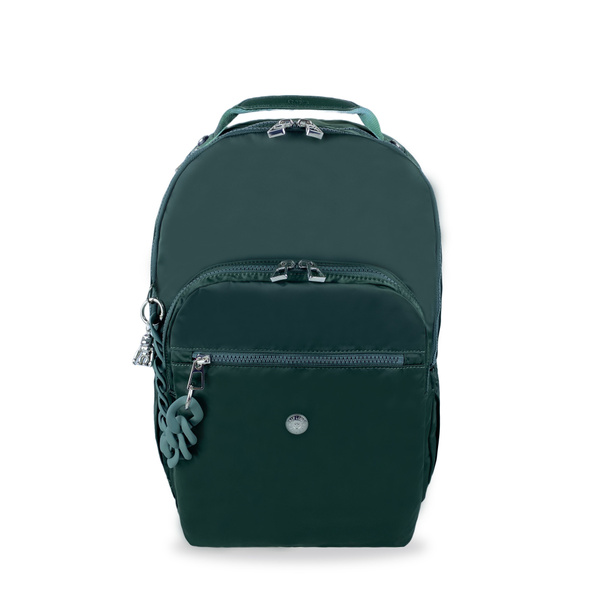 Эксклюзивный изумрудно-зелёный рюкзак Kipling x Victoria Tang большого ...