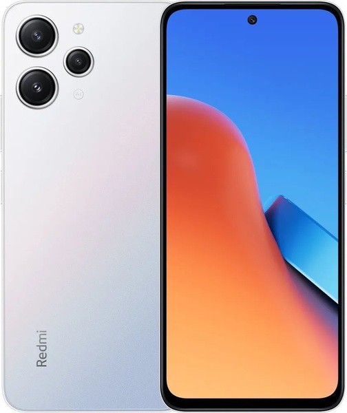 Смартфон Redmi 12 128 ГБ 4 ГБ Серебряный 6.79 IPS 23053RN02Y купить c ...