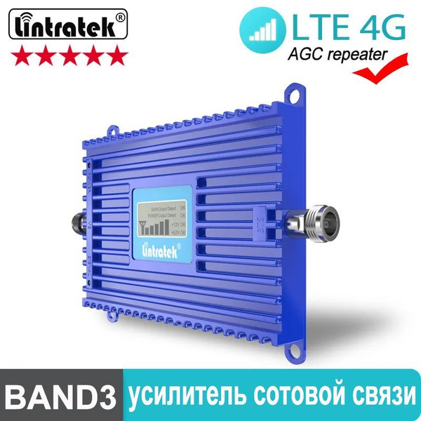 Lintratek 70dB DCS усилитель сотовой связи 4G 1800MHz ретранслятор ...