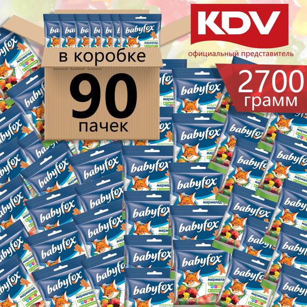 Мармелад жевательный с соком ягод и фруктов BabyFox 30гр - купить с ...