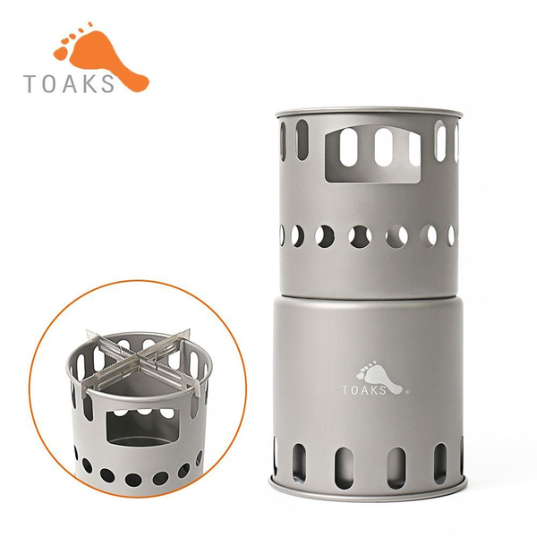 Toaks STV-11 Tитановая походная дровяная печь маленькая - купить с доставкой по выгодным ценам в ...
