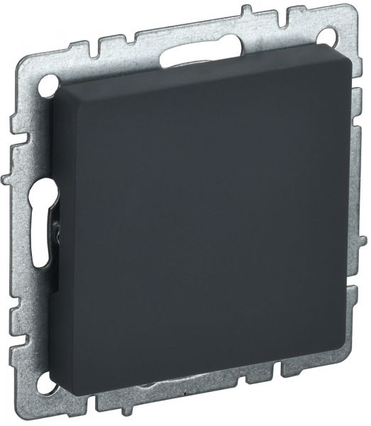 IEK BRITE Заглушка c суппортом МЗ10-БрГ графит - купить по низкой цене в интернет-магазине OZON ...